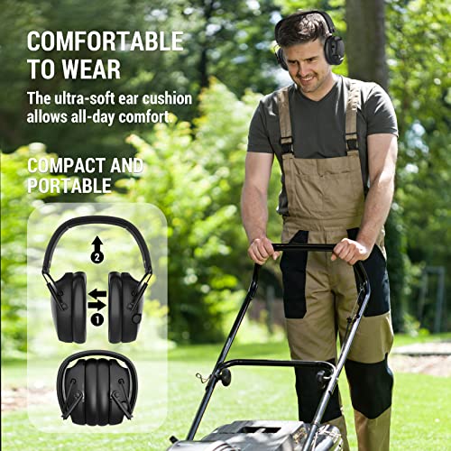 Ear Protection Shooting Hearing Protection Electronic Earmuffs, Noise ...