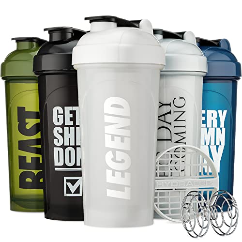 Hydra Cup – 5 Pack, OG Shaker Bottles 24oz Max Value Pack Shaker Cups ...