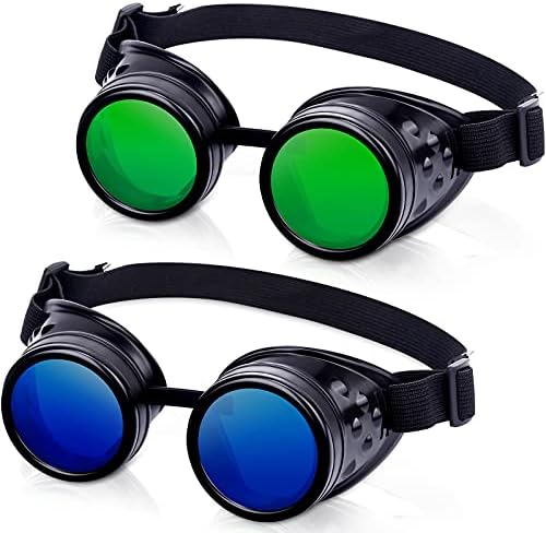 Amazon.com: New Sell Vintage Steampunk Goggles Glasses Gothic Glasses ...