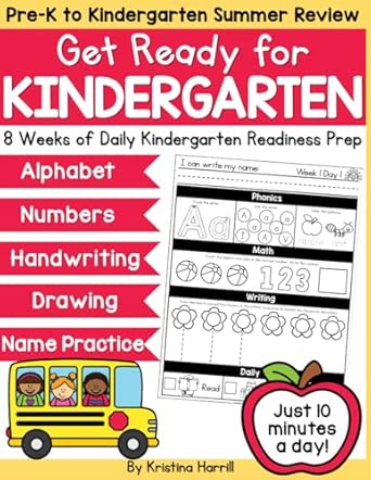 Pre-K to Kindergarten Summer Review Workbook: Get Ready for ...