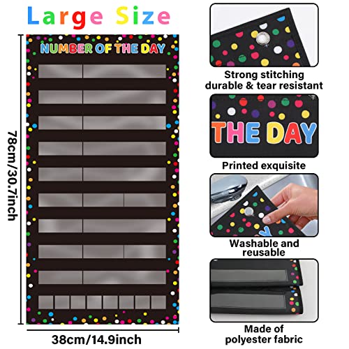 Snapklik.com : Back To School Math Number Of The Day Pocket Chart For ...