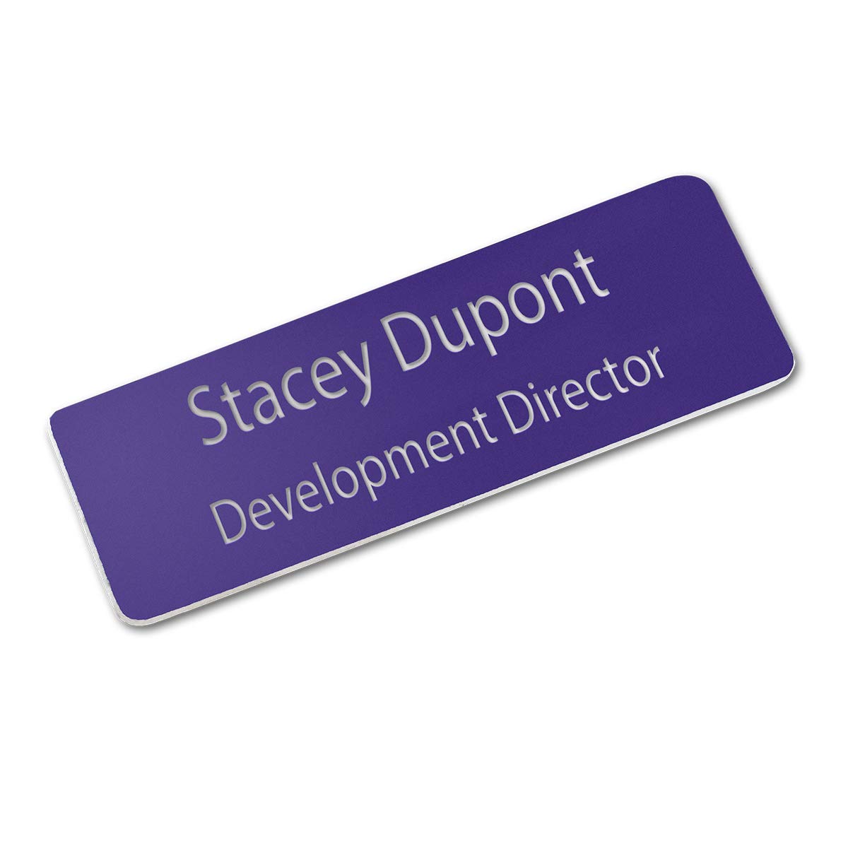 Taped Name Tags Engraved