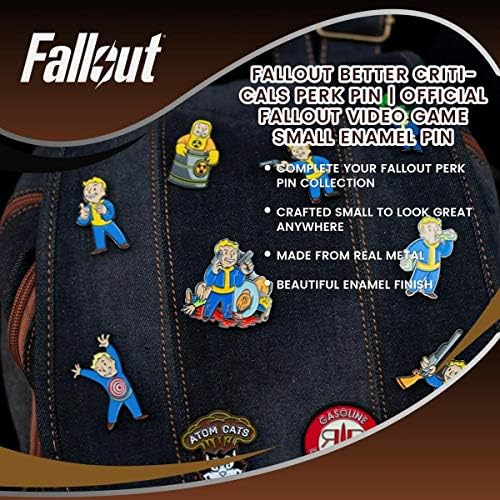 Amazon.com: Fallout Better Criticals Perk Pin | Small Metal Enamel Pin ...