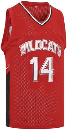Amazon.com: Mens Basketball Jersey Wildcats High School Shirt 14 Troy ...