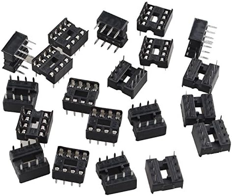 Futheda 20 Stück 8 Pin 2,54 mm Pitch Dip/Dil IC Sockets Lötversion ...