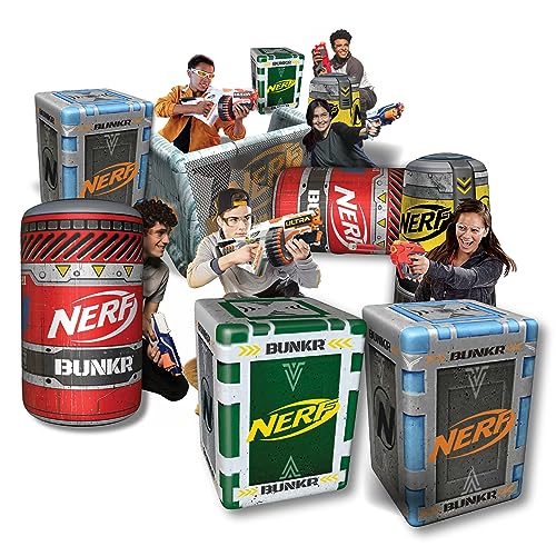 NERF BUNKR Officially Licensed Stadium Pack Inflatable Battlezone - 9 ...