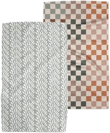 Amazon.com: GEOMETRY Kitchen Tea Towel - Quick Dry Microfiber Cloth ...