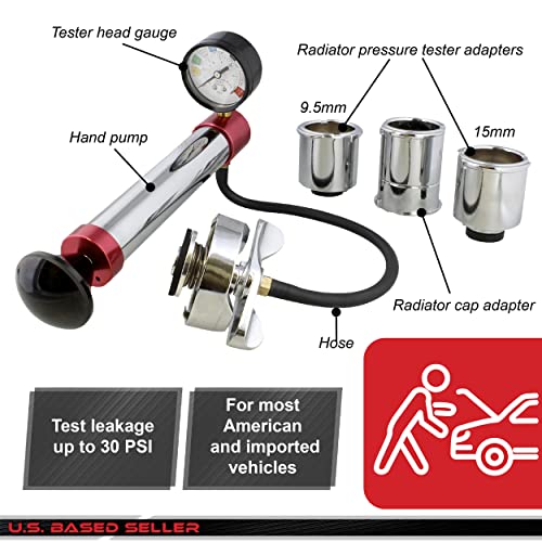 Snapklik.com : ABN Radiator Pressure Tester Kit And Radiator Cap Tester ...