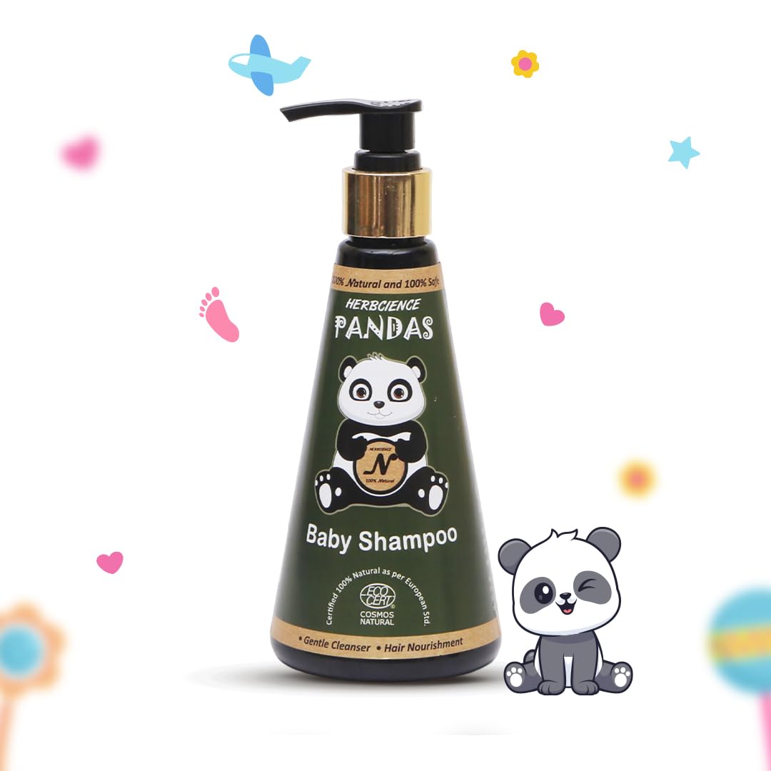 Amazon.in: Buy HERBCIENCE Pandas Baby Shampoo- 250ml | Infant Friendly ...