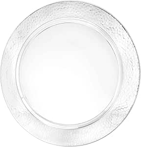 Amazon.com: 13.5 inch Clear Round Tray – Disposable Serving Tray for ...