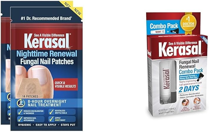 Amazon.com: Kerasal Nighttime Renewal Fungal Nail Patches - 14 Patch ...