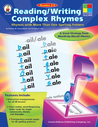 Reading/Writing Complex Rhymes, Grades 2 - 3: Rhymes with More Than One ...