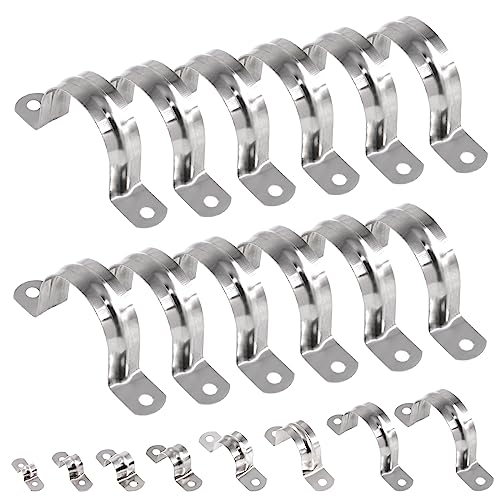 Snapklik.com : Keadic 50Pcs M40 Metric Two Hole Strap U Bracket Tube ...