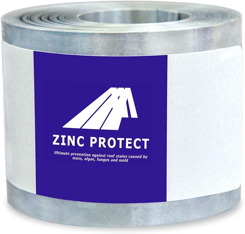 Zinc Protect - Roof Strip for Moss and Mildew Prevention, 2.5" Wide and ...