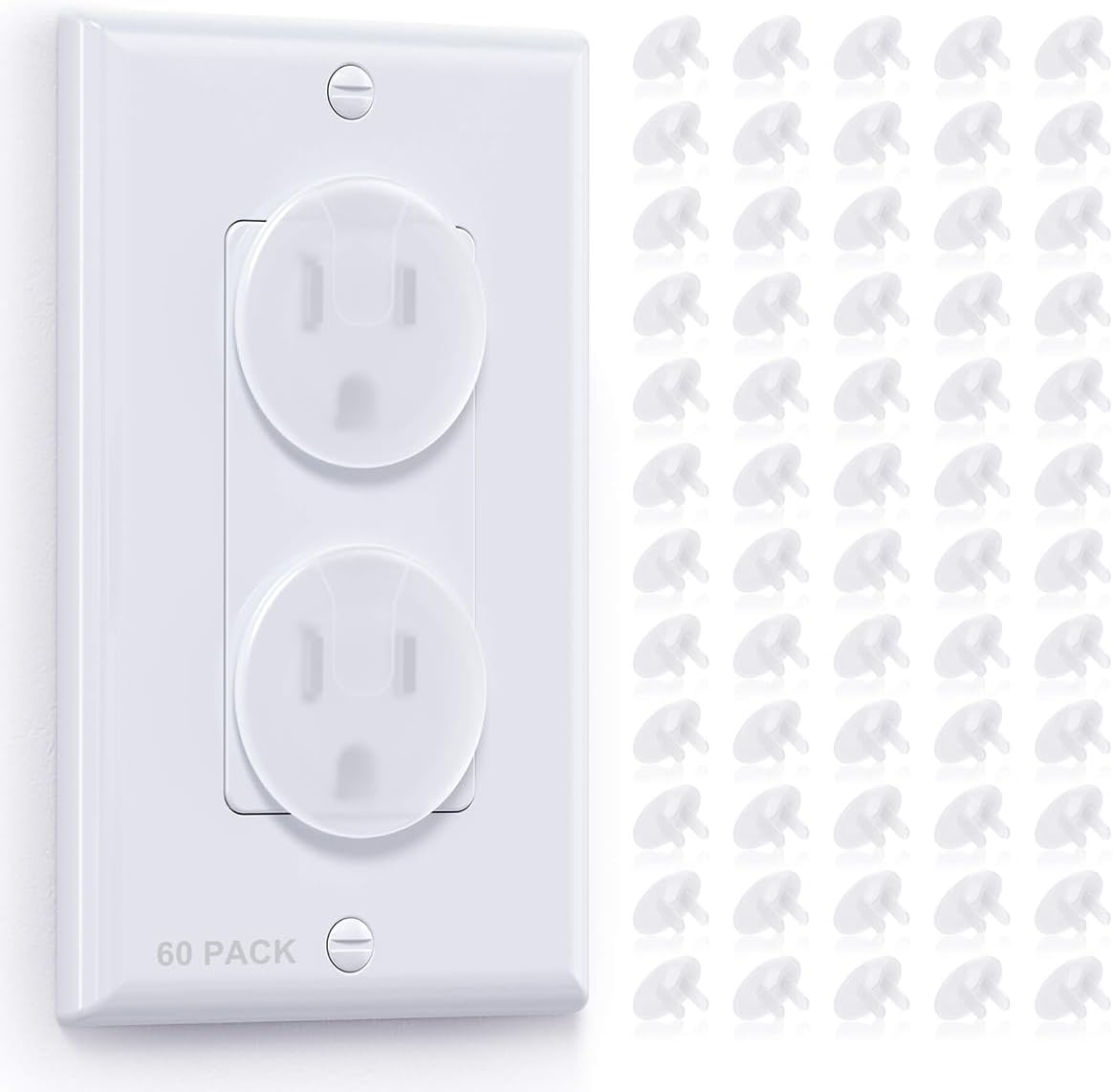 Amazon.com : Little Chicks Baby Safety Outlet Covers Baby Proofing, 36 ...