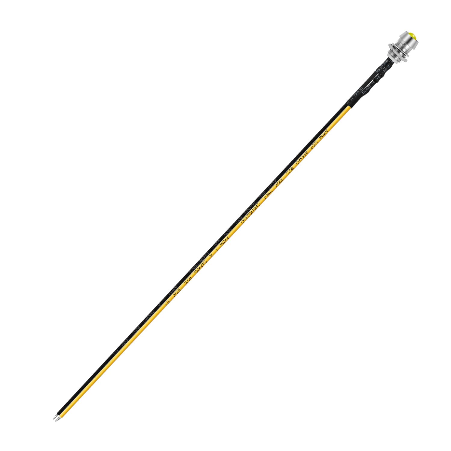 Snapklik.com : Chanzon 5 Pcs 8mm Panel Mount + 5mm LED Colored Yellow ...