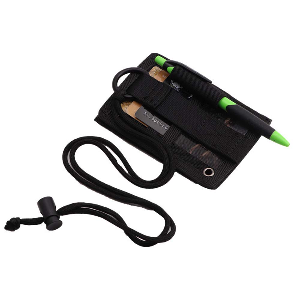Tactical ID Card Holder Hook Credit Card Organizer Neck Lanyard Key tactical-id-card-holder-hook-credit-card-organizer-neck-lanyard-key