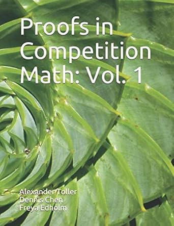 Proofs in Competition Math: Volume 1 : Amazon.in: Books