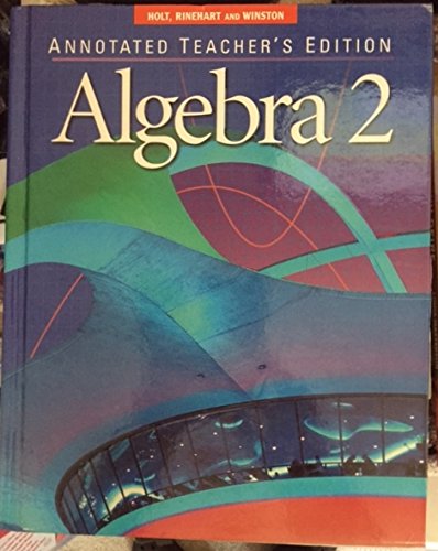 Algebra 2, Annotated Teacher's Edition: Schultz: 9780030522246: Amazon ...