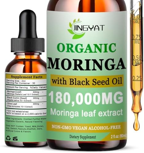 Amazon.com: Organic Moringa Liquid Drops for Energy,Metabolism Immune ...