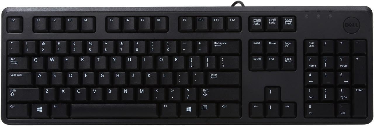Amazon | Dell KB212-B ブラック 104 ノーマルキー USB 有線 エルゴノミックキーボード | Dell | パソコン ...