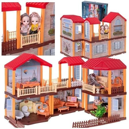 Buy Shree Dwarkadhish Hub Dream House DIY Dollhouse Kit, Miniature ...