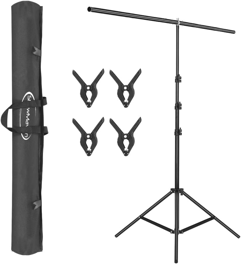 Amazon.com : ShowMaven T-Shape Backdrop Stand 59in/150cm Wide 8.5ft ...