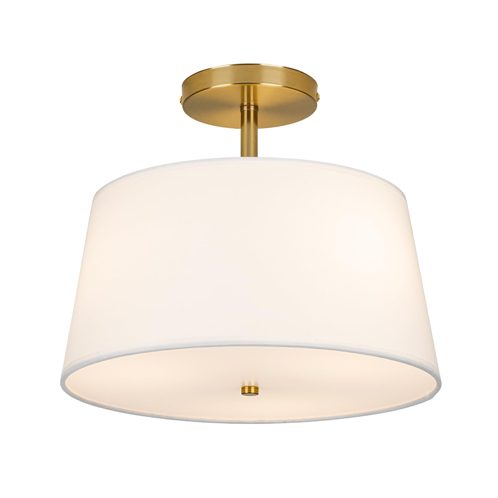 CALOKES Modern Cone-Shaped Semi Flush Mount Ceiling Light Fixture, 3 ...