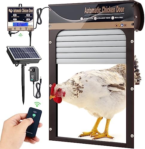 Amazon.com: Automatic Chicken Coop Door, Solar Powered Chicken Door ...