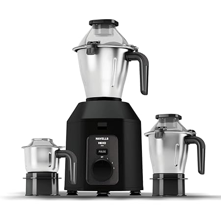 Buy Havells Hexo 1000 watts 3 Jar Mixer Grinder with 2.5 Kg 100% Ball ...