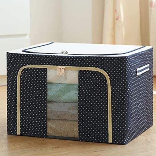 Racklik 66 Liter Foldable Clothes Storage Bag, Fabric Storage Living ...