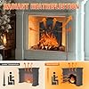 Amazon.com: Firebacks for Fireplace,Cast Iron Fireback with Feet ...