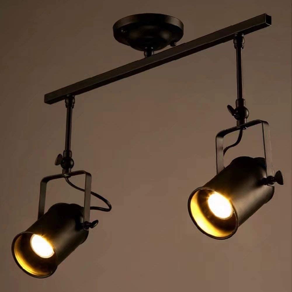 Mrdsre Vintage Retro Long Pole Spotlights E27 Spotlight Loft Track ...