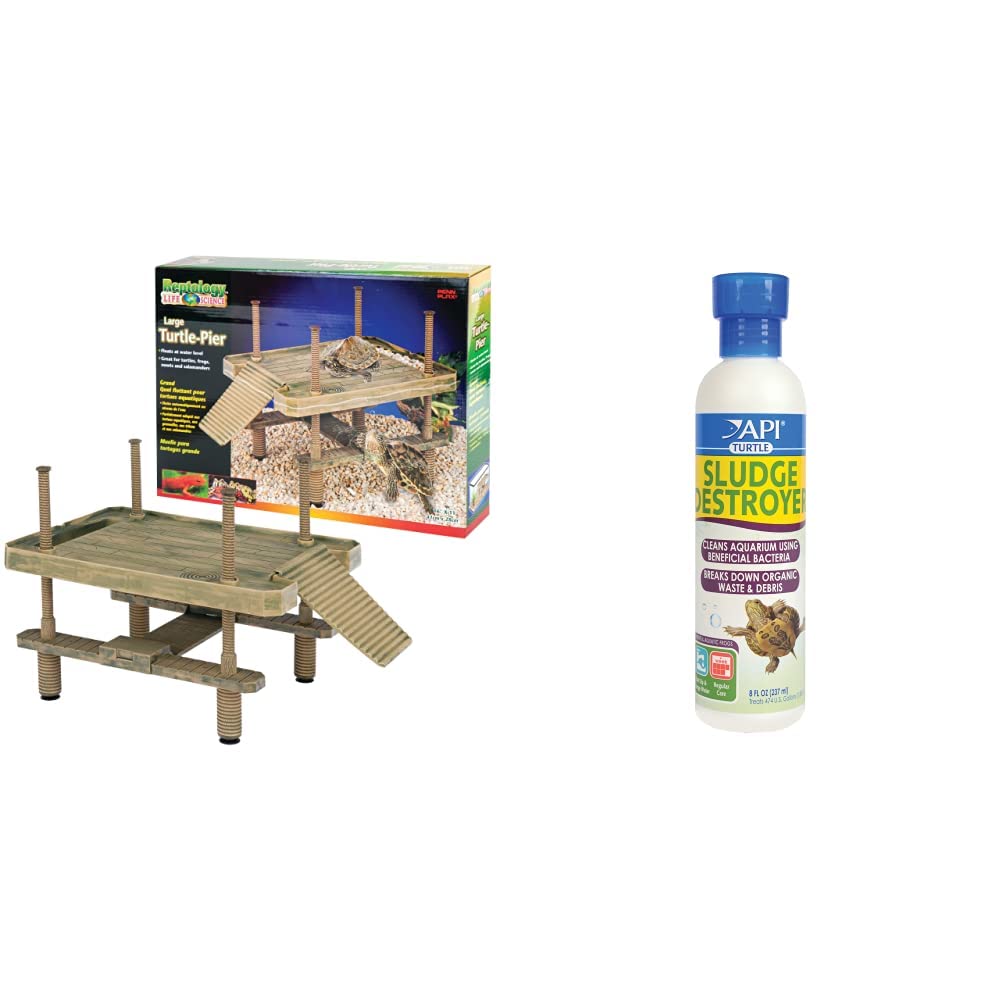 Penn-Plax Reptology Floating Turtle Pier and Basking Platform – Large ...