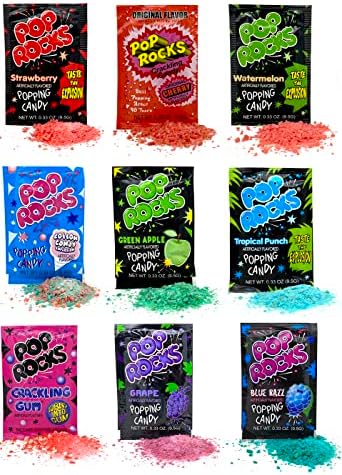 Amazon.com : Pop Rocks Candy Variety Pack - All 9 Flavors - Nostalgic ...