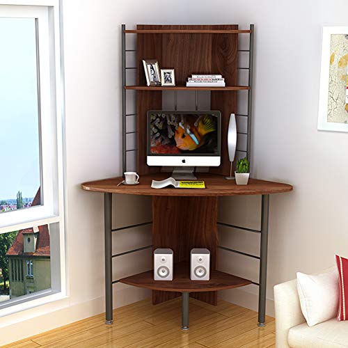 Multipurpose Computer Desk for Small Spaces, Corner Desk Shelves Home ...