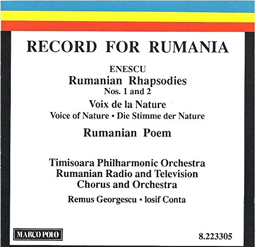 George Enescu, Remus Georgescu, Iosif Conta, Timisoara Philharmonic ...