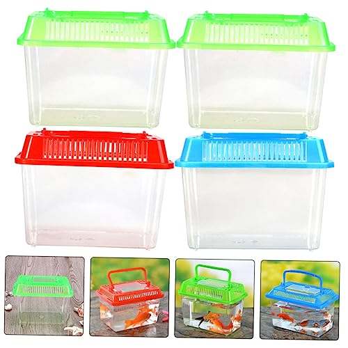 Buying Guide | Housoutil 5pcs Container Portable Mini Fish Tank Hamster ...