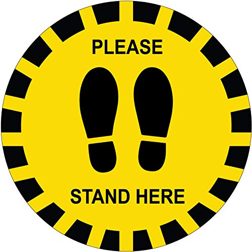 Festiko Social Distancing/Quarantine Floor/Sign Stickers for Public ...