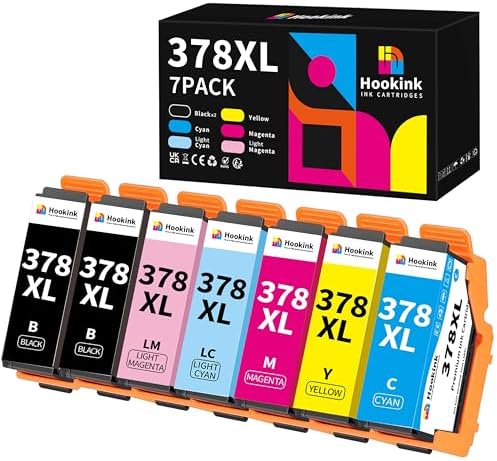 Epson 378XL High Yield Genuine Multipack, 6-colours Ink Cartridges ...