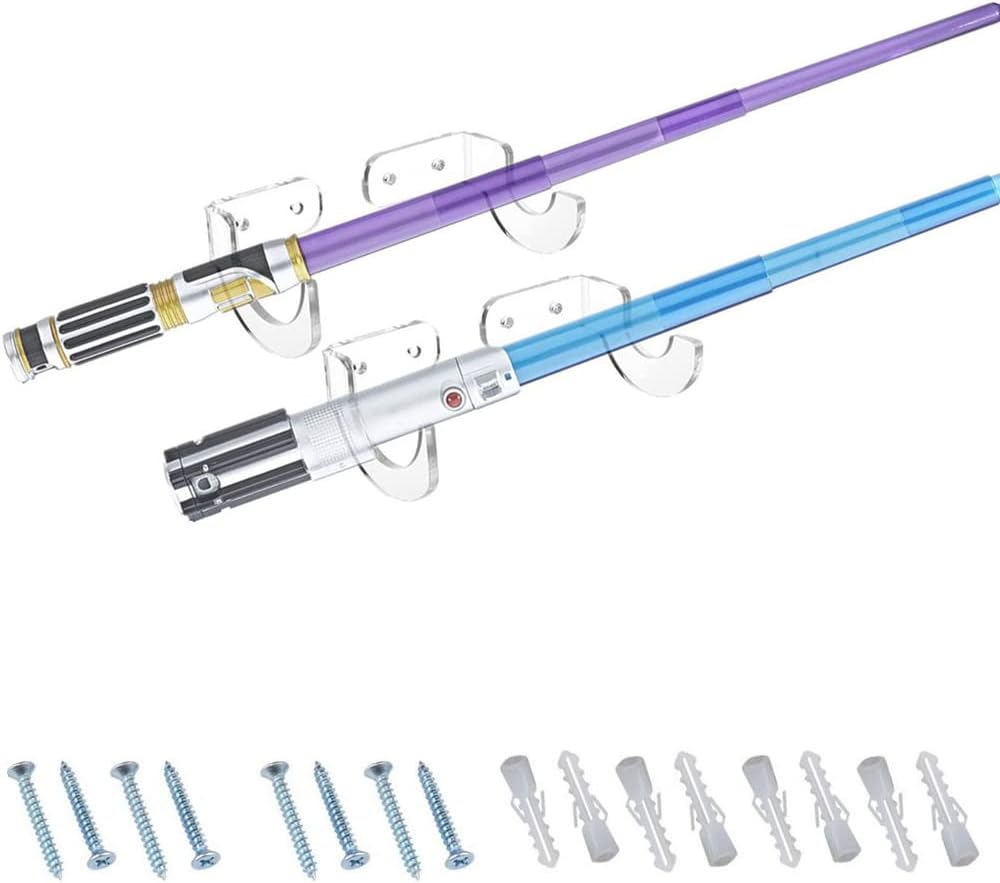 Amazon.com: WANLIAN Lightsaber Rack Wall-Mounted Lightsaber Rack ...