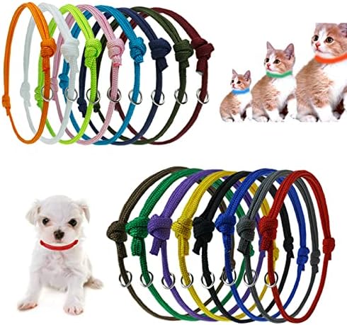 Luokeily 16 Color Puppies ID Collars, Soft Whelping Collars for Puppy ...