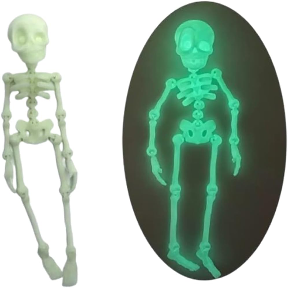 Amazon.com: Multi-Colors Skull Decor,Poseable Skeleton Fridge Magnet ...