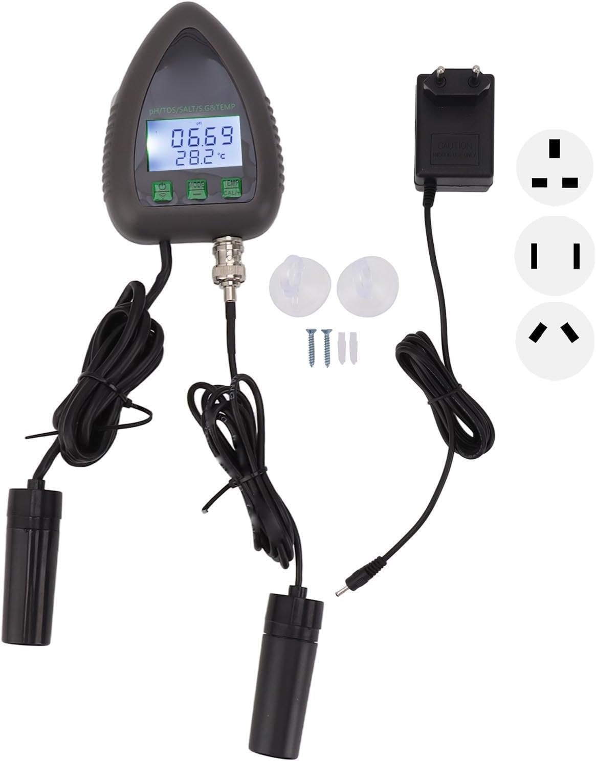 Amazon.com: PH Monitor Humidity Temp ORP TDS EC CF Water Quality Tester ...