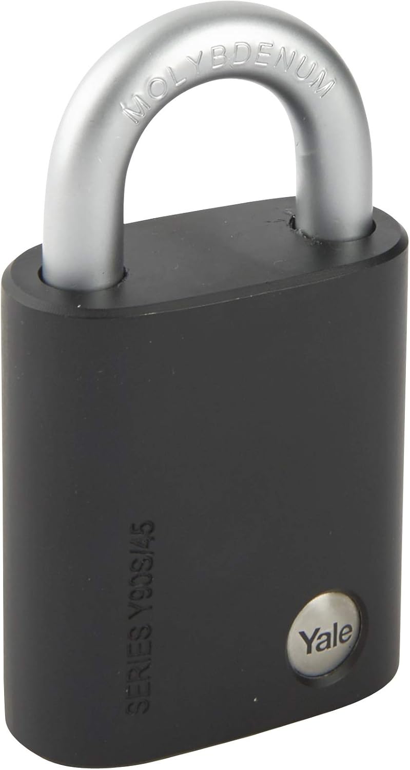 Yale Y90S/45/129/1 Maximum Security Steel Padlock, 45mm, pack of 1 ...