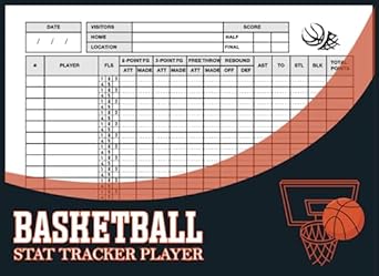 Basketball Stat Tracker Player Log Book: A Simple Track Player ...
