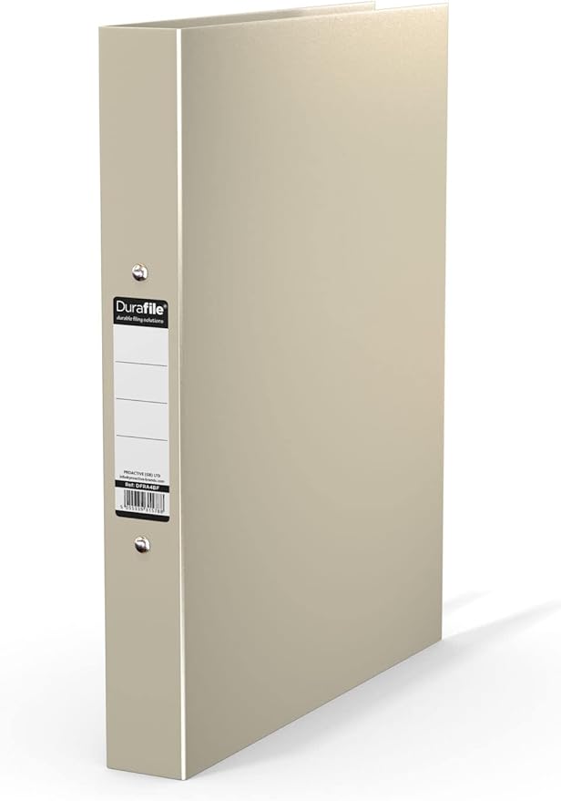 Durafile Ring Binder A4 File, Buff, Single File Folder Organiser, Heavy ...