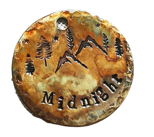 Amazon.com: Dog Tag, Nature Dog Tag, Pet ID Tag, Mountain Pet Tag ...