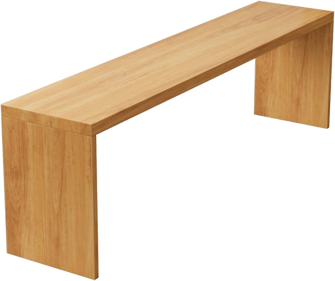 Amazon.com: Narrow Solid Wood Bar Table, Rectangular Bar Height Table ...