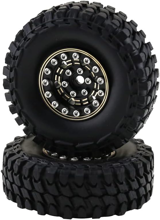 Amazon.com: SoloGood Black Coating Brass 1.0" Beadlock Wheel Rims Deep ...